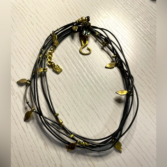 Sea Smadar | Jewelry | Sea Smadar Lather Chord Necklace Wrap Bracelet ...